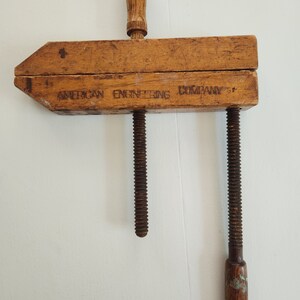 Antique American Engineering Company All Wood Bookbinding Clamp ...