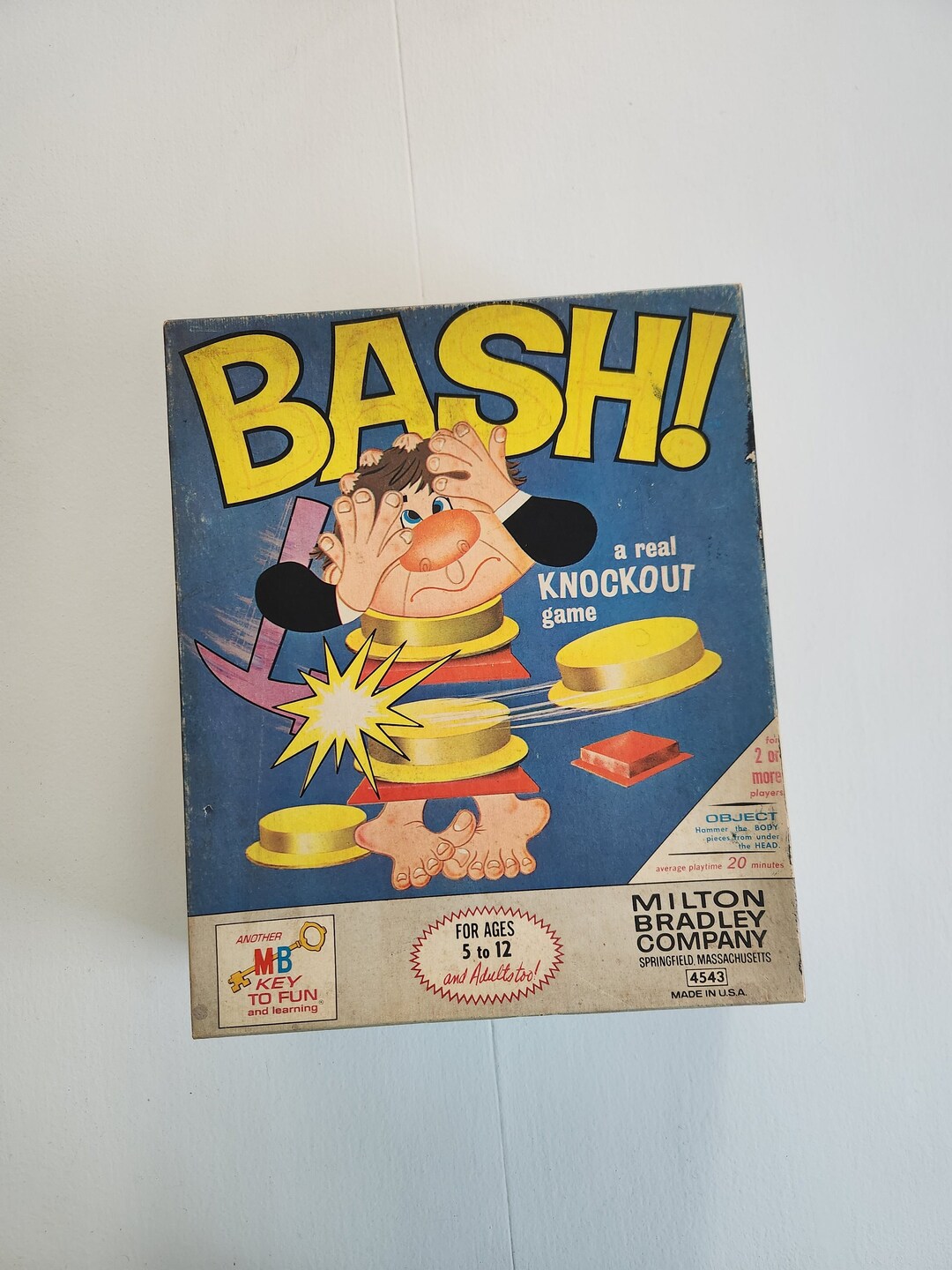 Vintage Bash A Real Knockout Game Retro 1960s Milton Bradley Kooky ...