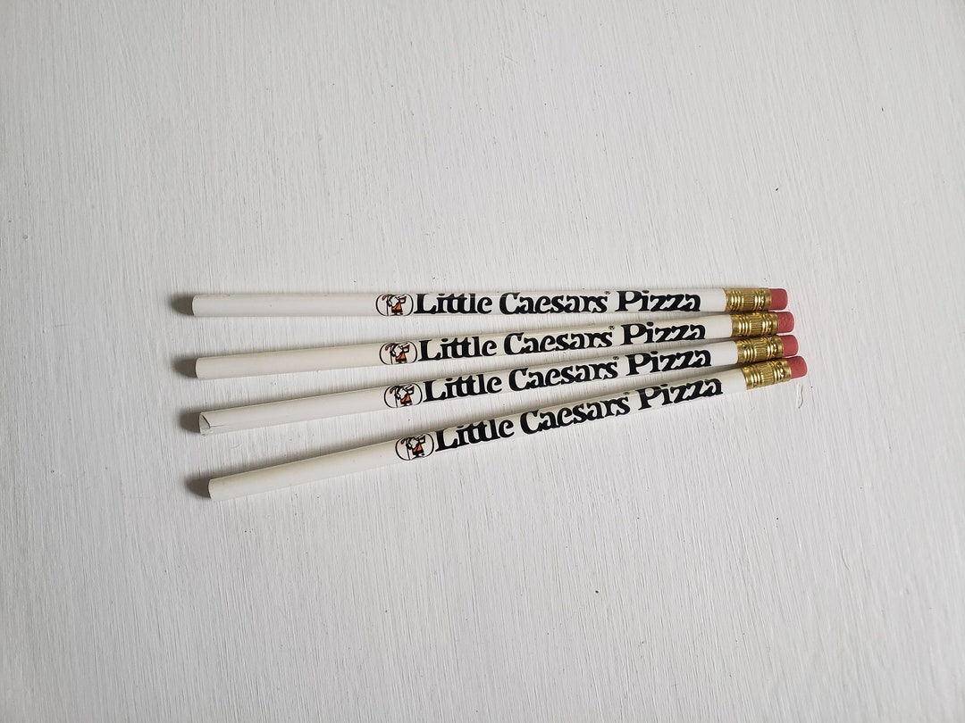 Vintage Little Caesars Pizza Unused Pencils - Set of Four - Retro Chain ...