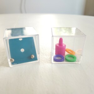 Vintage Clear Cube Dexterity Skill Puzzle Toys - Select One - Retro ...