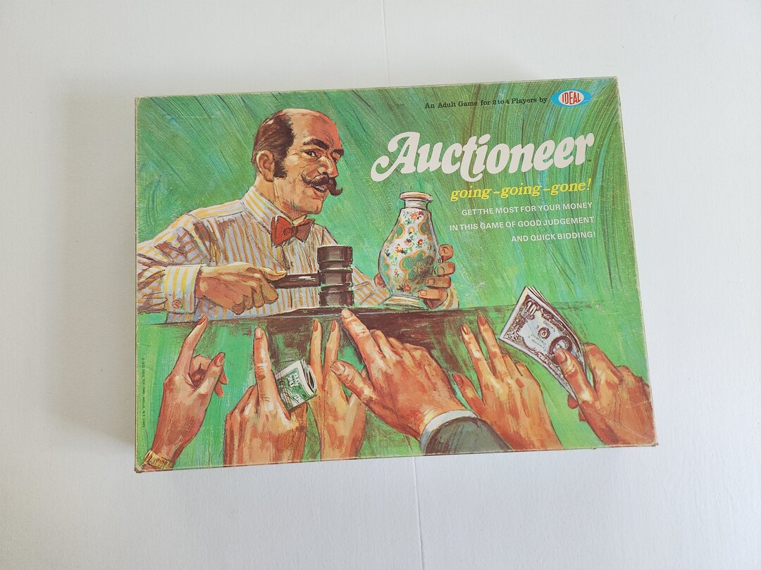 Vintage Auctioneer Game --- Retro 1970s Ideal Toy Corp. Board Games ...