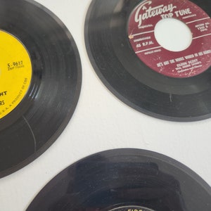 Vintage 45 Rpm Records Set of 19 Retro 45s Single Songs Music Vinyl ...