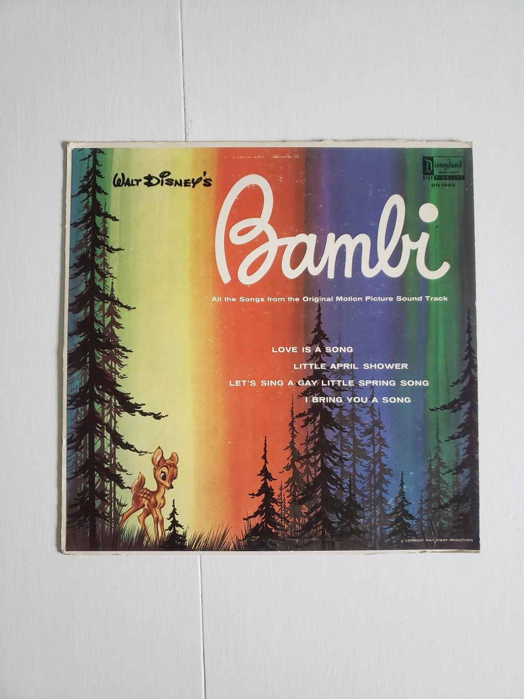 Walt Disney's Bambi Original Motion Picture Sound Track - Etsy