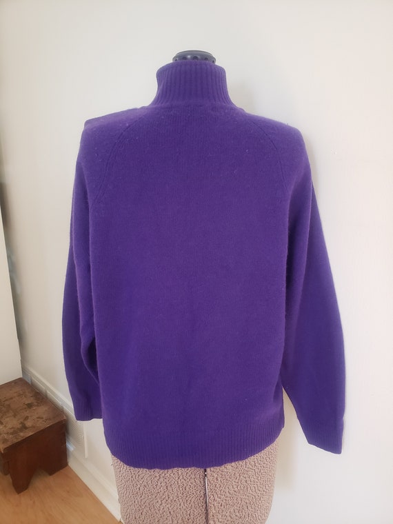 Vintage Jennifer Moore Classic Purple Angora & Lambsw… - Gem