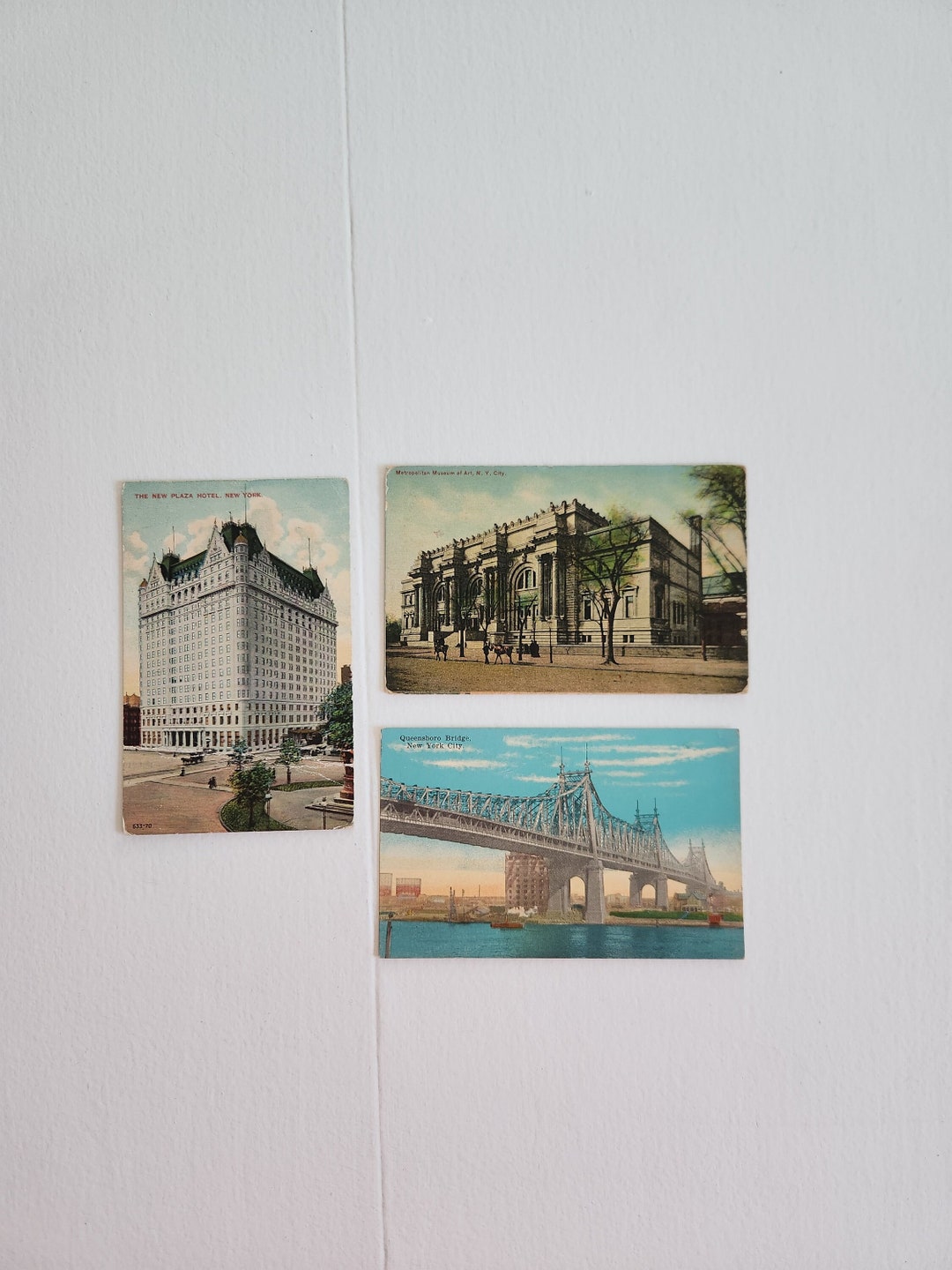 Antique New York City Postcards - Set of 3 - Vintage NYC Souvenir ...