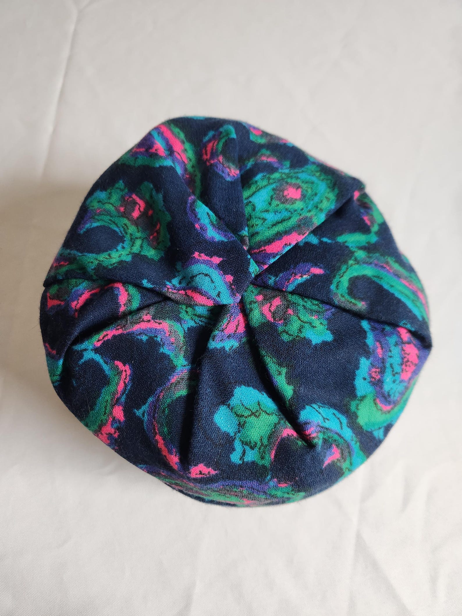 Vintage Groovy Navy Blue Turban Style Pillbox Hat --- Retro 1950s 1960s ...