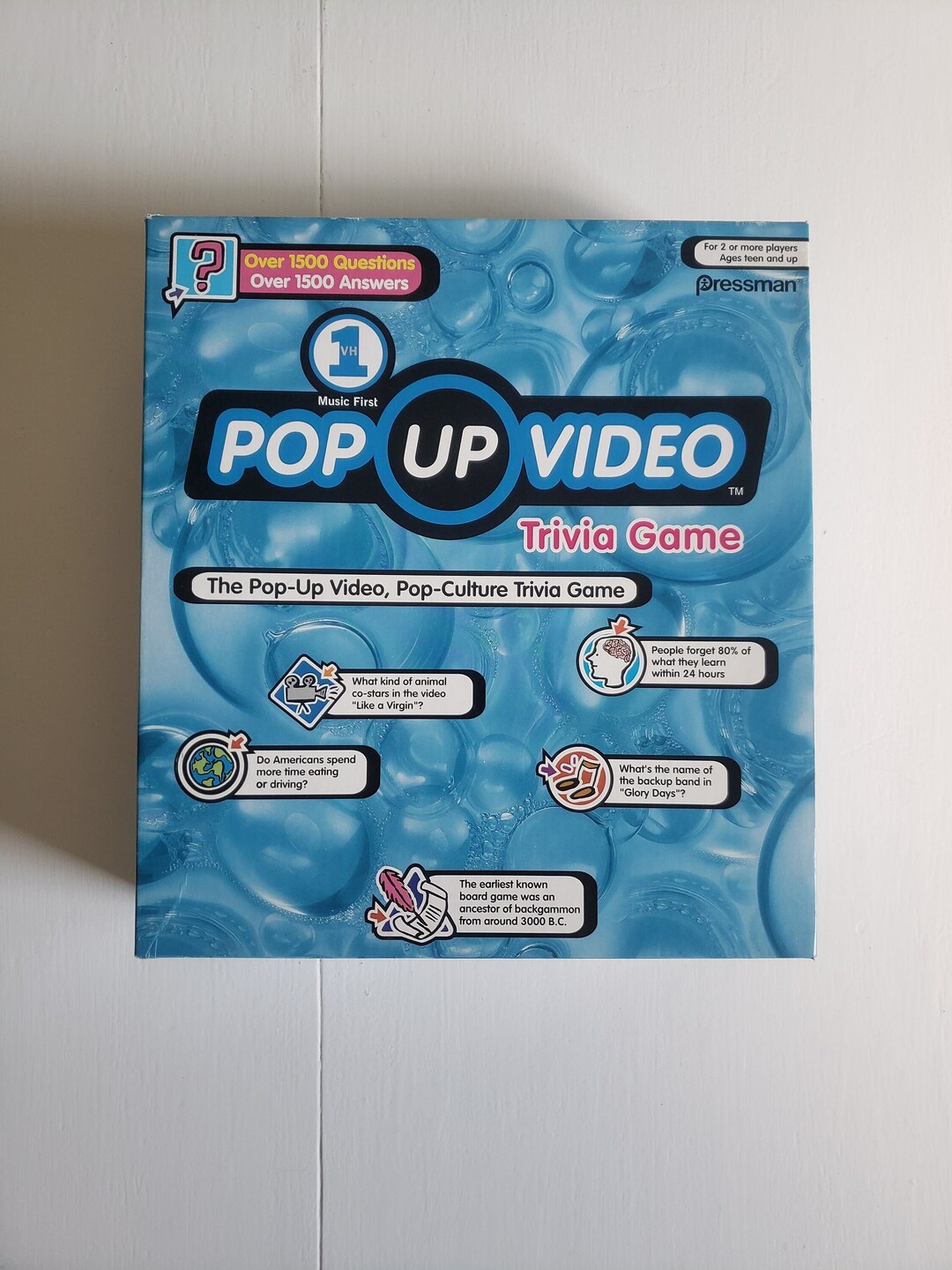 Vintage VH1 Pop up Video Trivia Game Retro 1990s 2000s Music Video TV ...