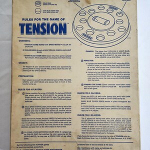 Vintage Tension Game --- Retro 1970s Kohner Quick Reflexes Action Board ...