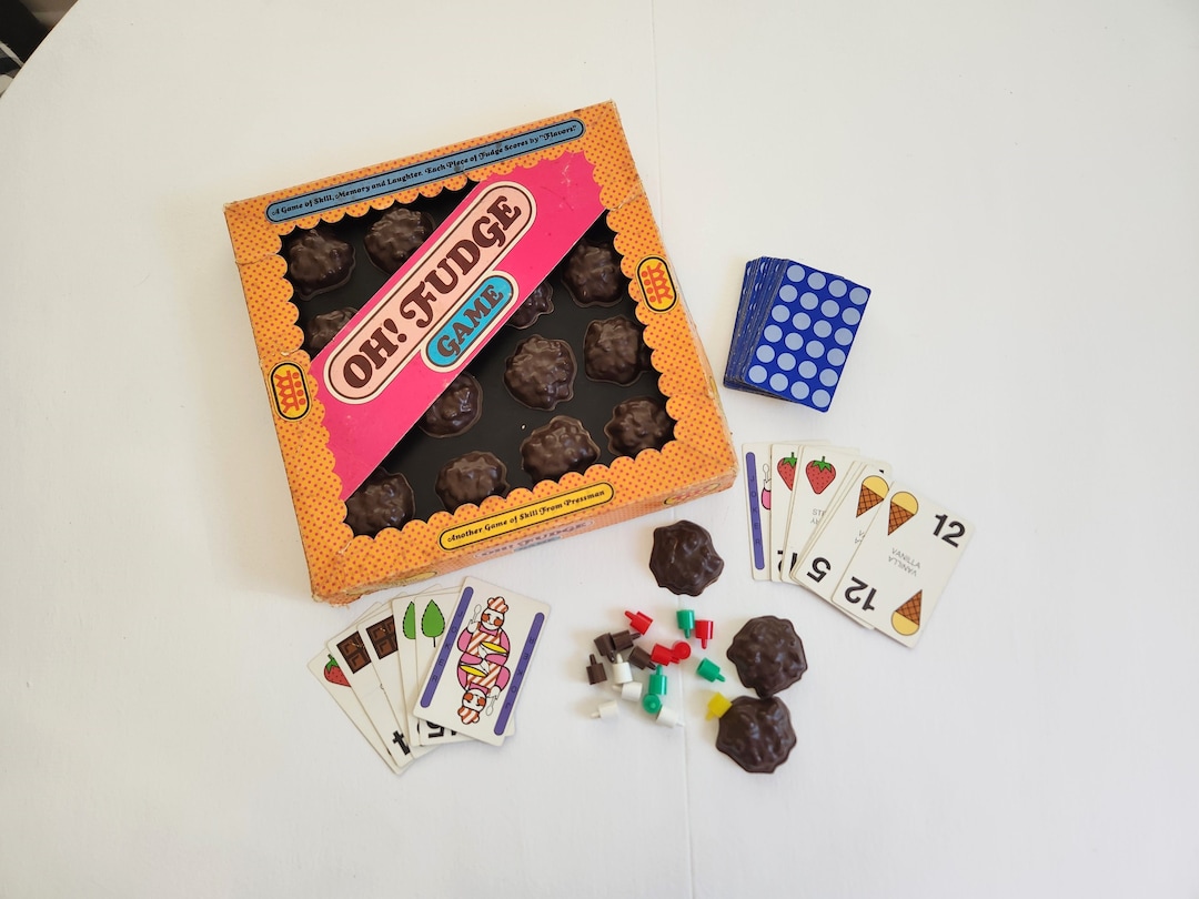 Vintage Oh! Fudge Game --- Retro 1970s Pressman Toy Very Rare Board ...