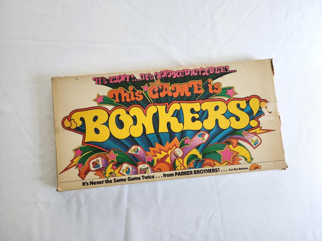 Vintage This Game is Bonkers Board Game --- Retro 1970s Parker Brothers ...