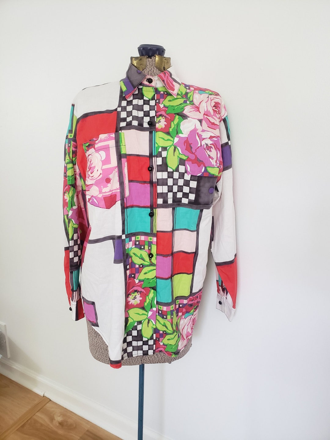 Vintage Flossie the Creative Barn Frances Fowler Button Down Shirt ...