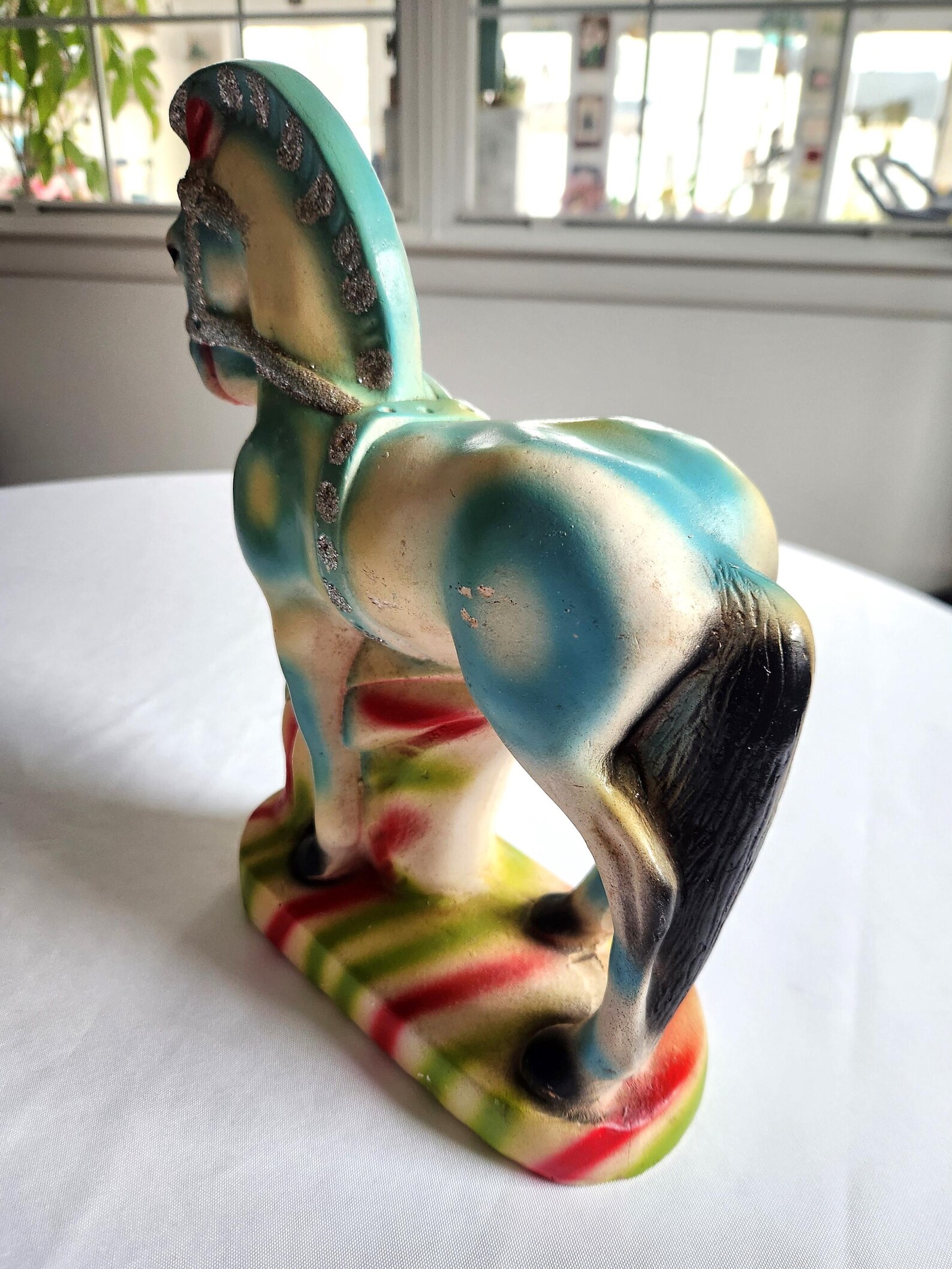 Vintage Show Horse Chalkware Statue --- Retro Carnival Circus Prize ...