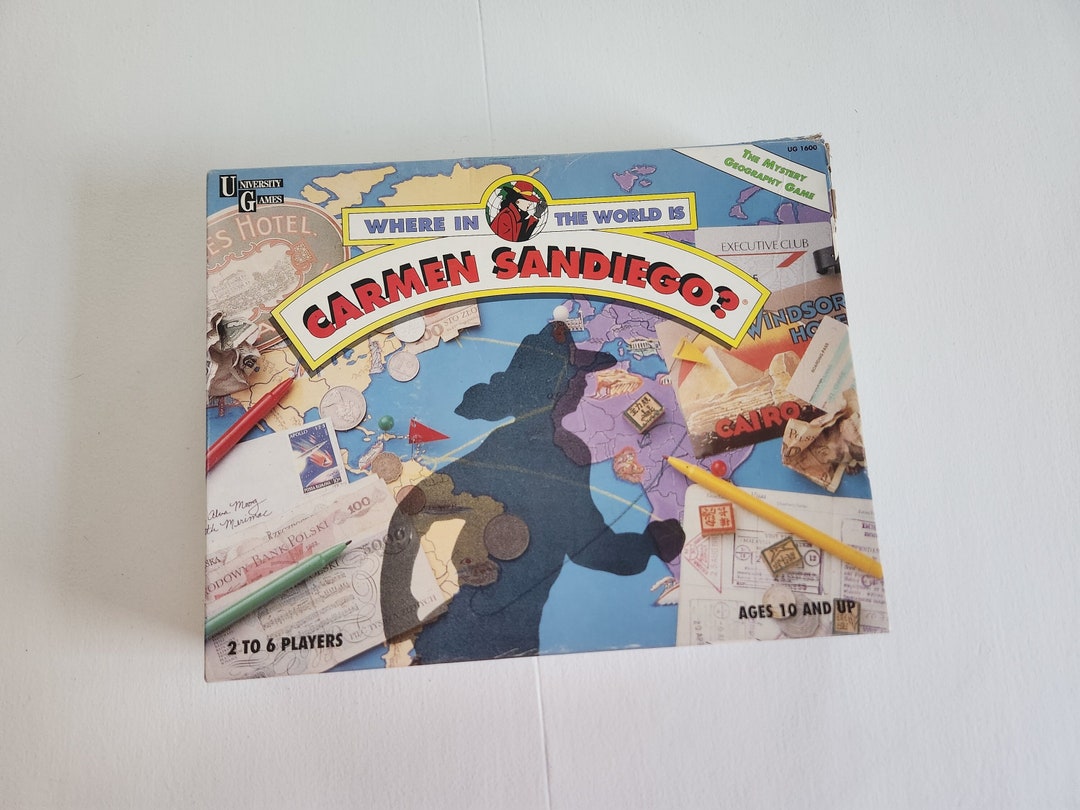Vintage Where in the World is Carmen Sandiego? Board Game -- Retro ...