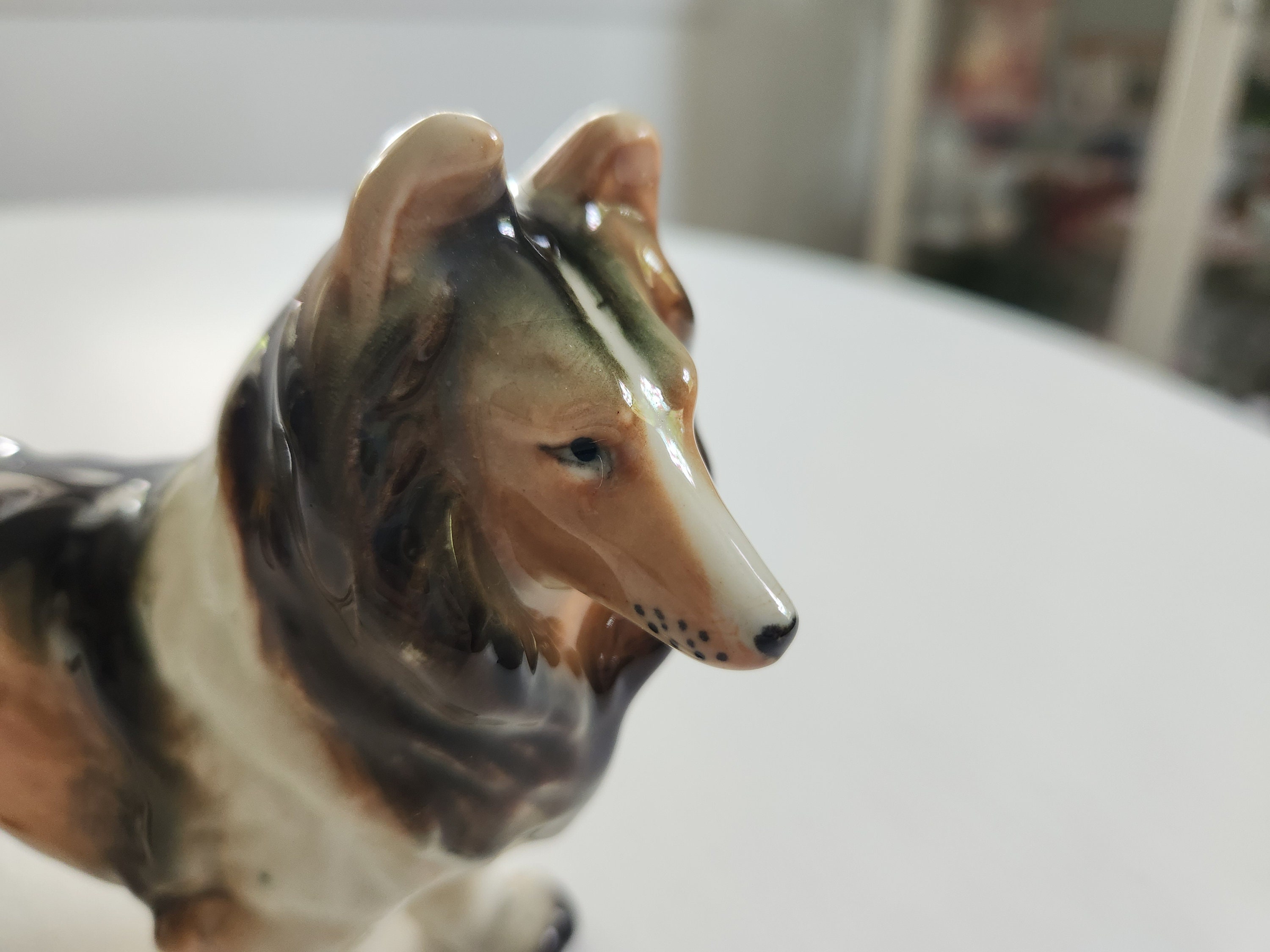 Vintage Nippon Yoko Boeki Co. Ceramic Border Collie Figurine --- Retro ...
