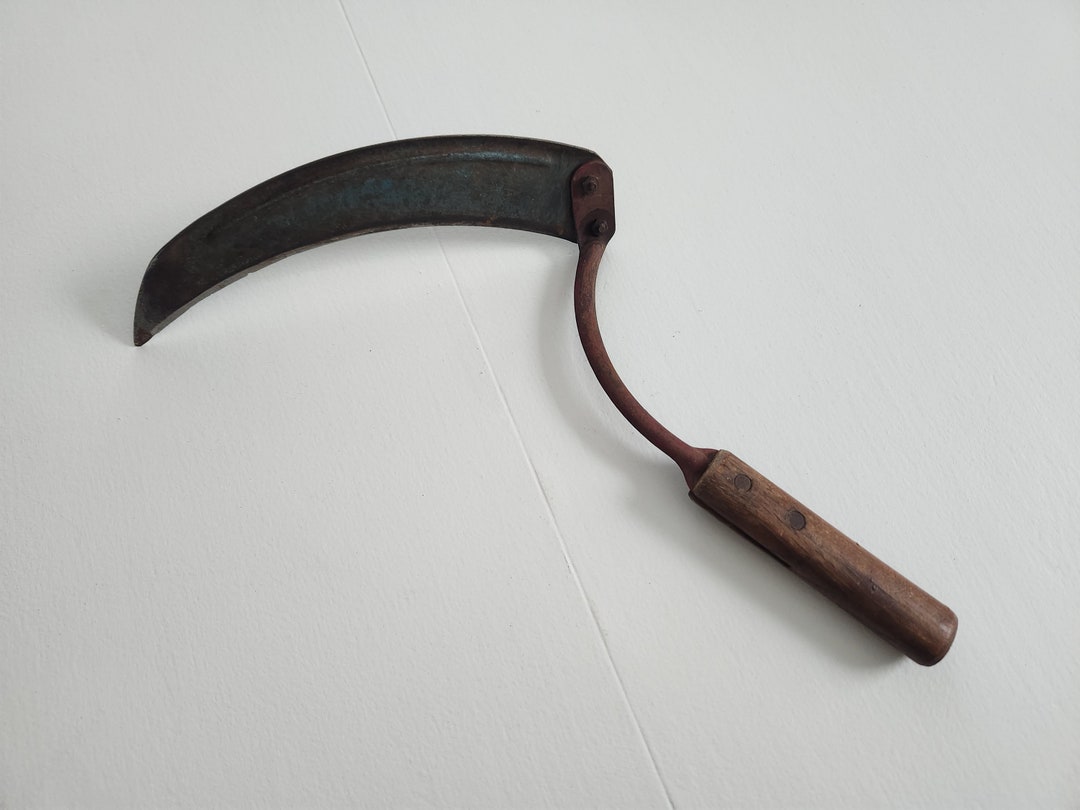 Vintage Worn Hand Sickle Farming Tool --- Antique Industrial Farmhouse ...