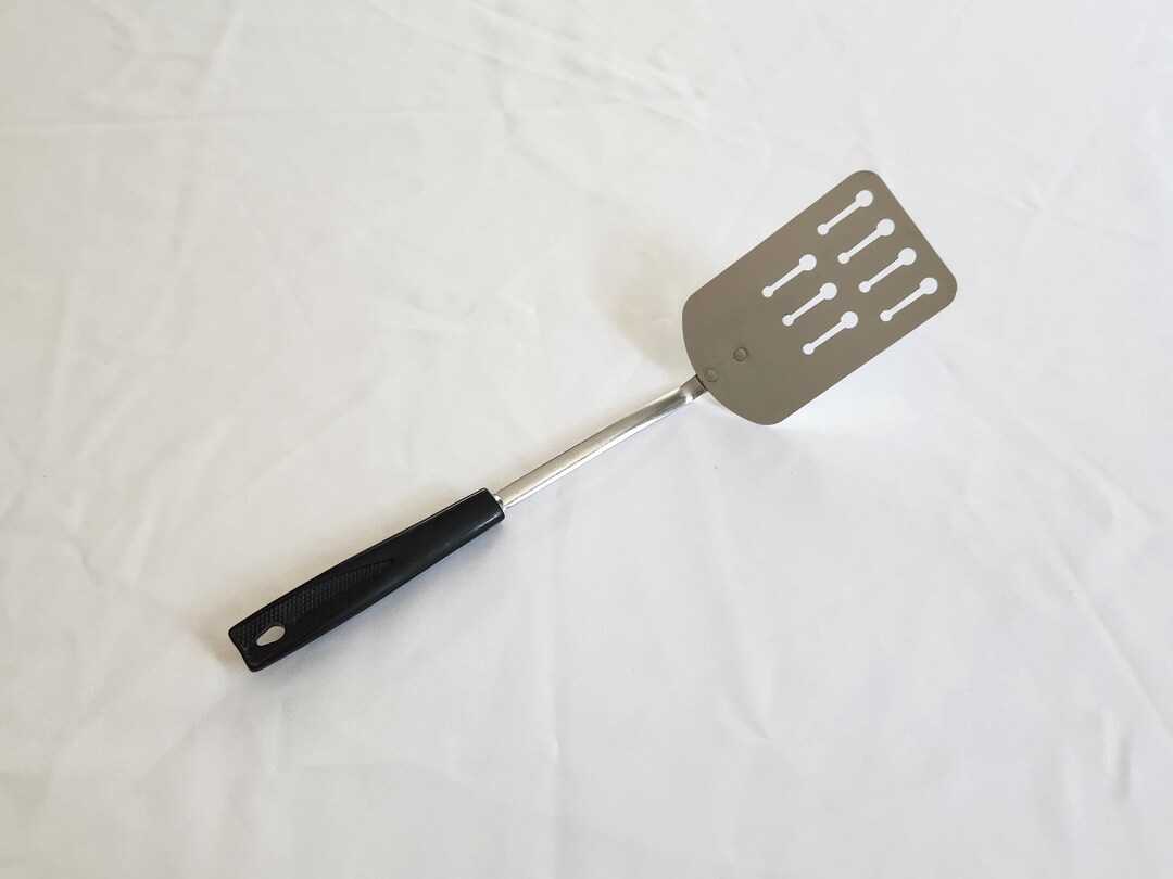 Vintage Ekco Slotted Metal & Plastic Spatula --- Retro 1950s Atomic Age ...