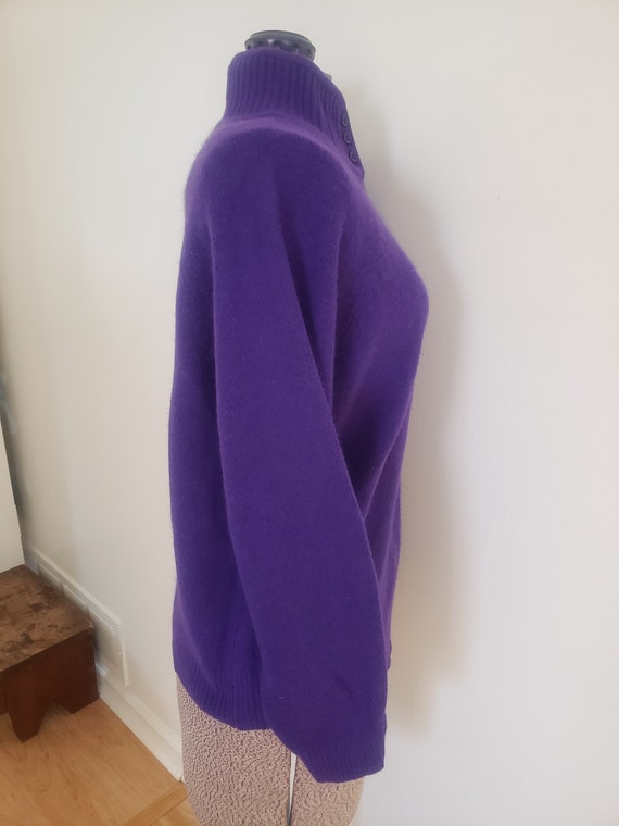 Vintage Jennifer Moore Classic Purple Angora & Lambsw… - Gem