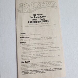 Vintage This Game is Bonkers Board Game --- Retro 1970s Parker Brothers ...