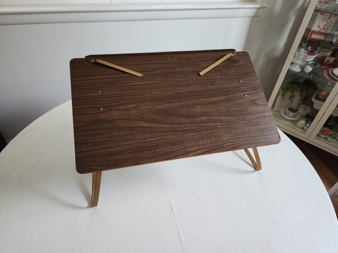 Vintage Faux Wood Grain Totally Adjustable Lap Tray --- Retro 1960s ...