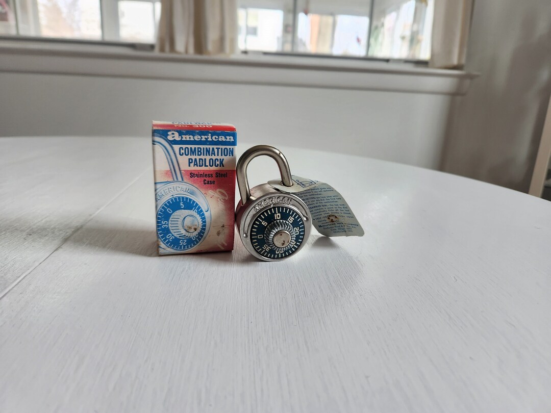 Vintage American Combination Padlock No. 300 With Original Box & Combo ...
