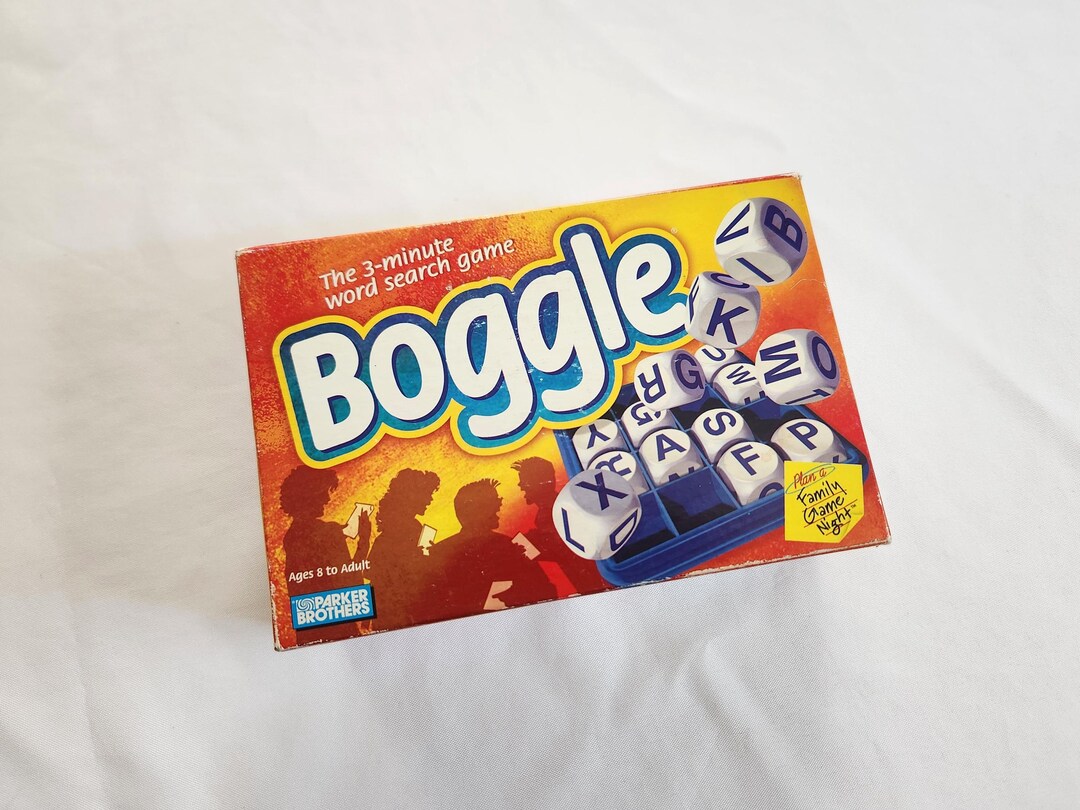 Vintage Boggle Word Search Game --- Retro Classic Parker Brothers ...