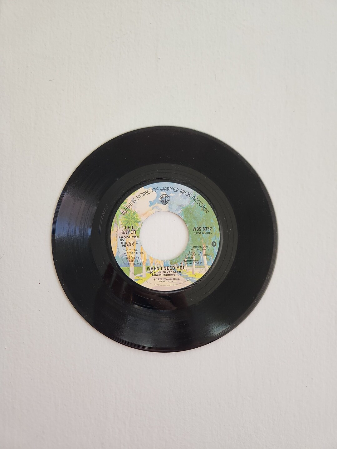 Vintage Leo Sayer 45 RPM Record - When I Need You / I Think We Fell in ...