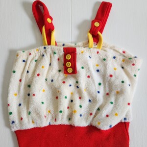 Vintage Tulip Tots Polka Dot Terrycloth Tank Top Retro Little Girl ...