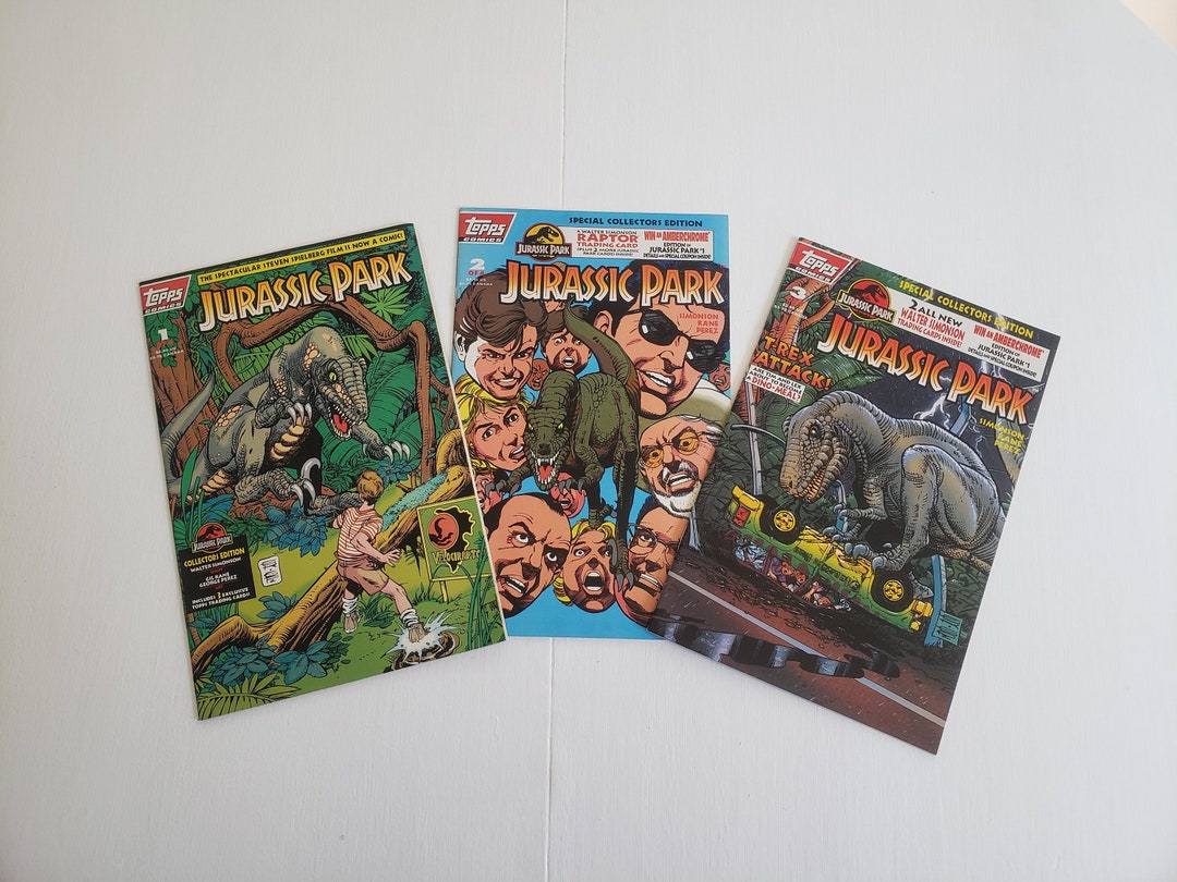 Vintage Jurassic Park Topps Comic Books Collectors Edition - Volume 1 ...
