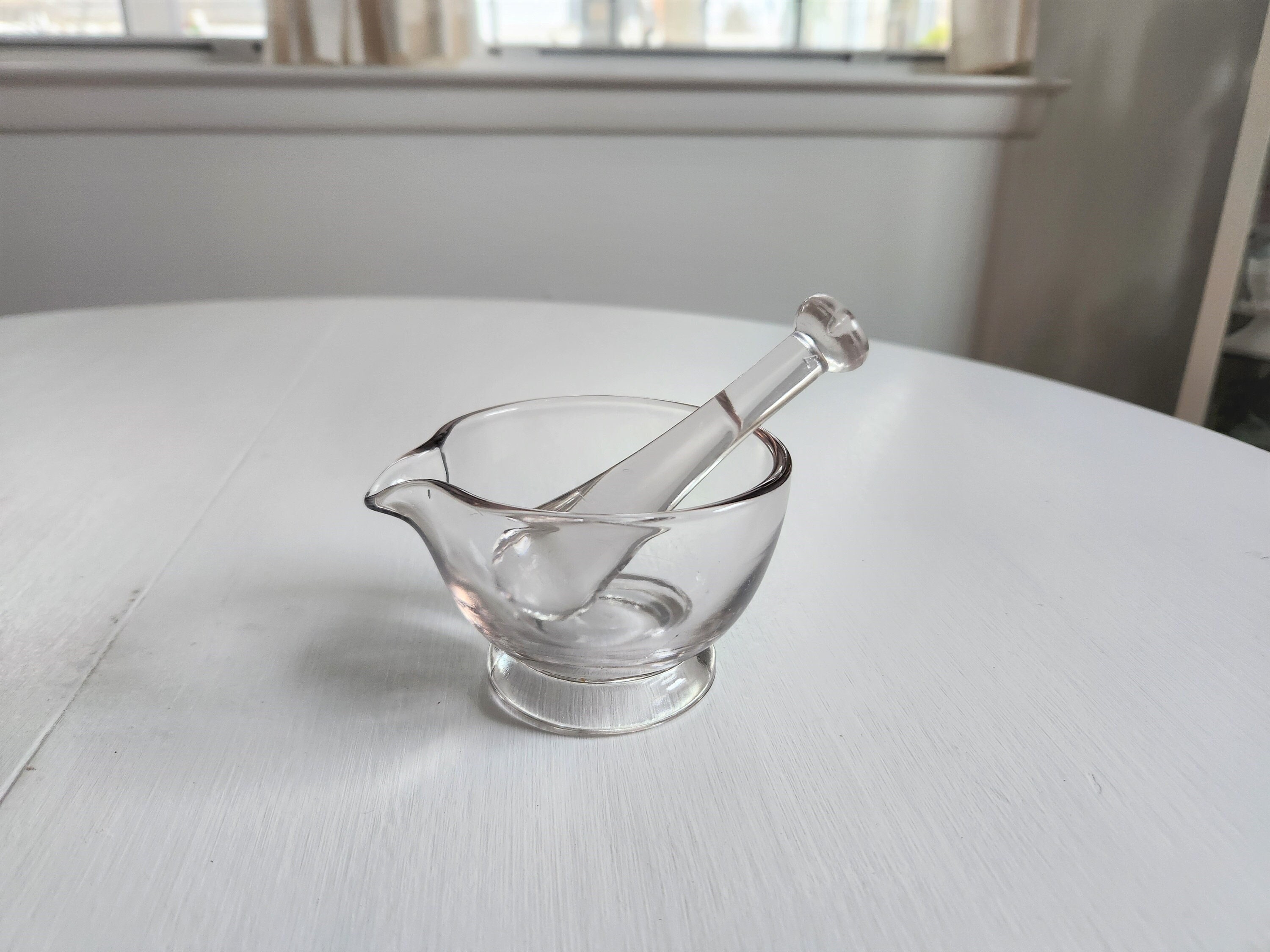 Glass Mortar And Pestle