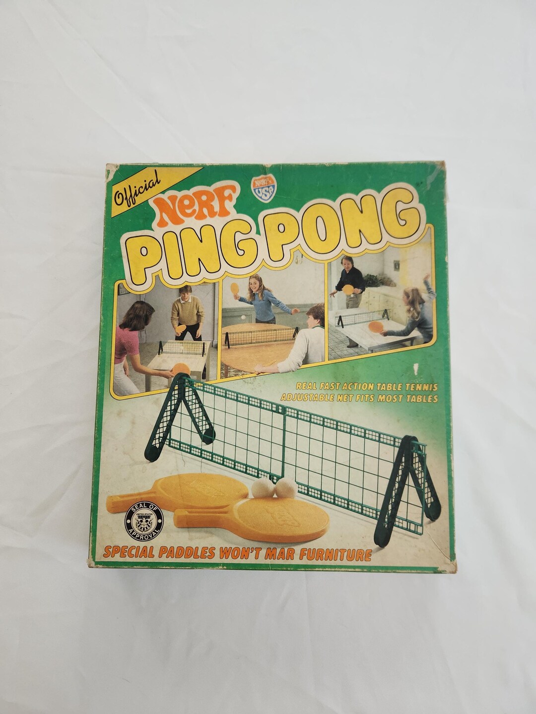 Vintage Official Nerf Ping Pong --- Retro 1980s Parker Brothers Table ...