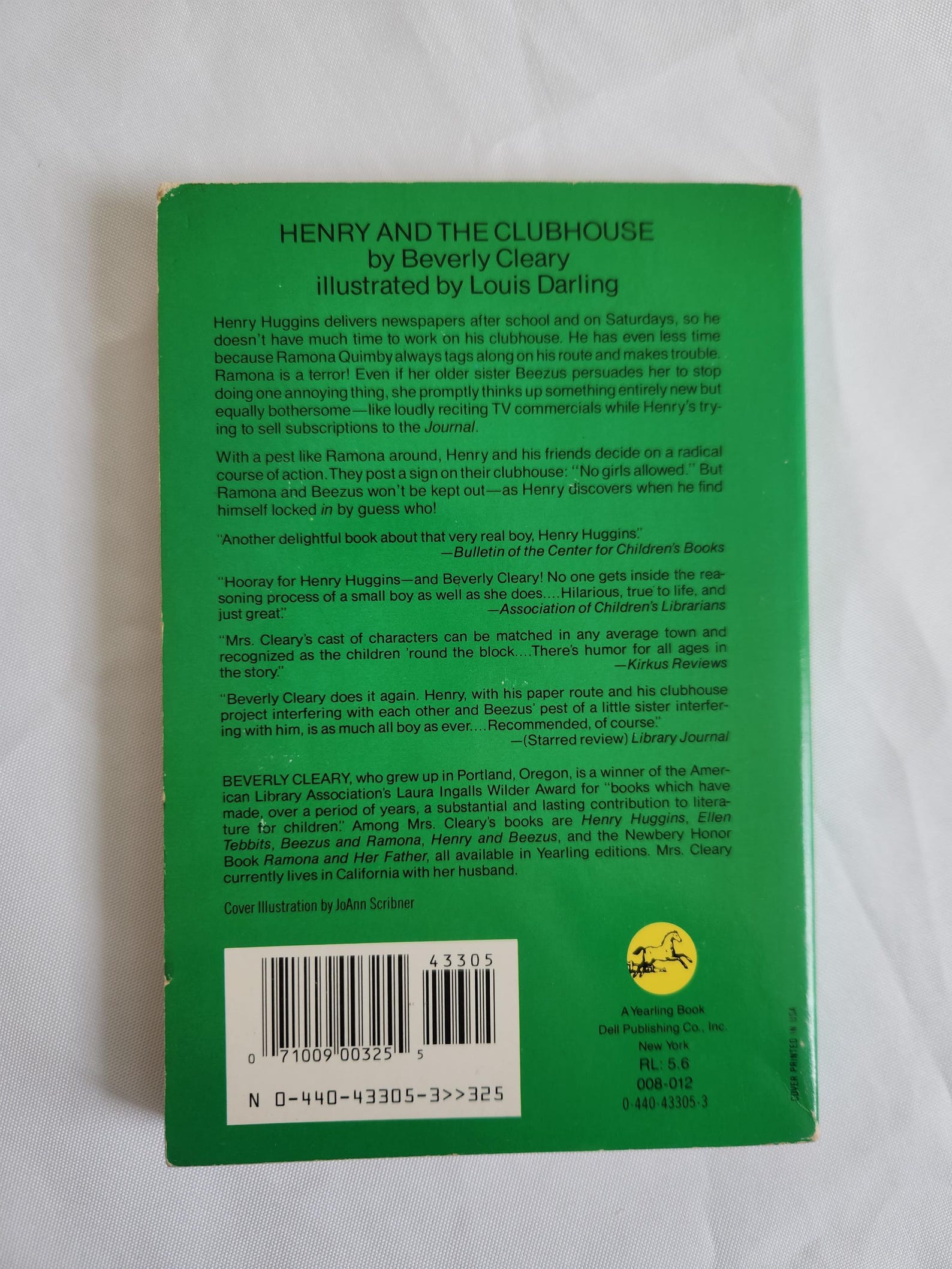 Henry and the Clubhouse by Beverly Cleary - Illustrated by Louis ...
