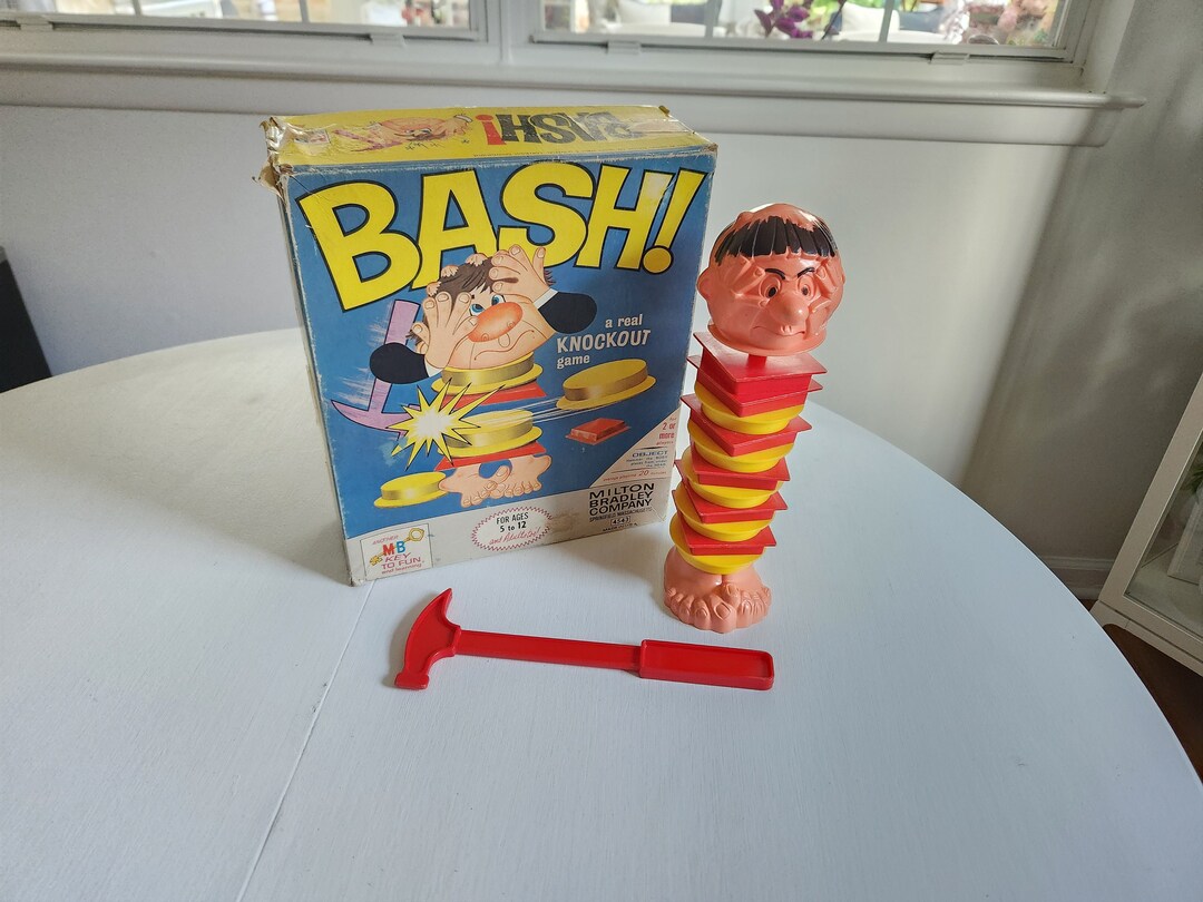 Vintage Bash A Real Knockout Game Retro 1960s Milton Bradley Kooky ...