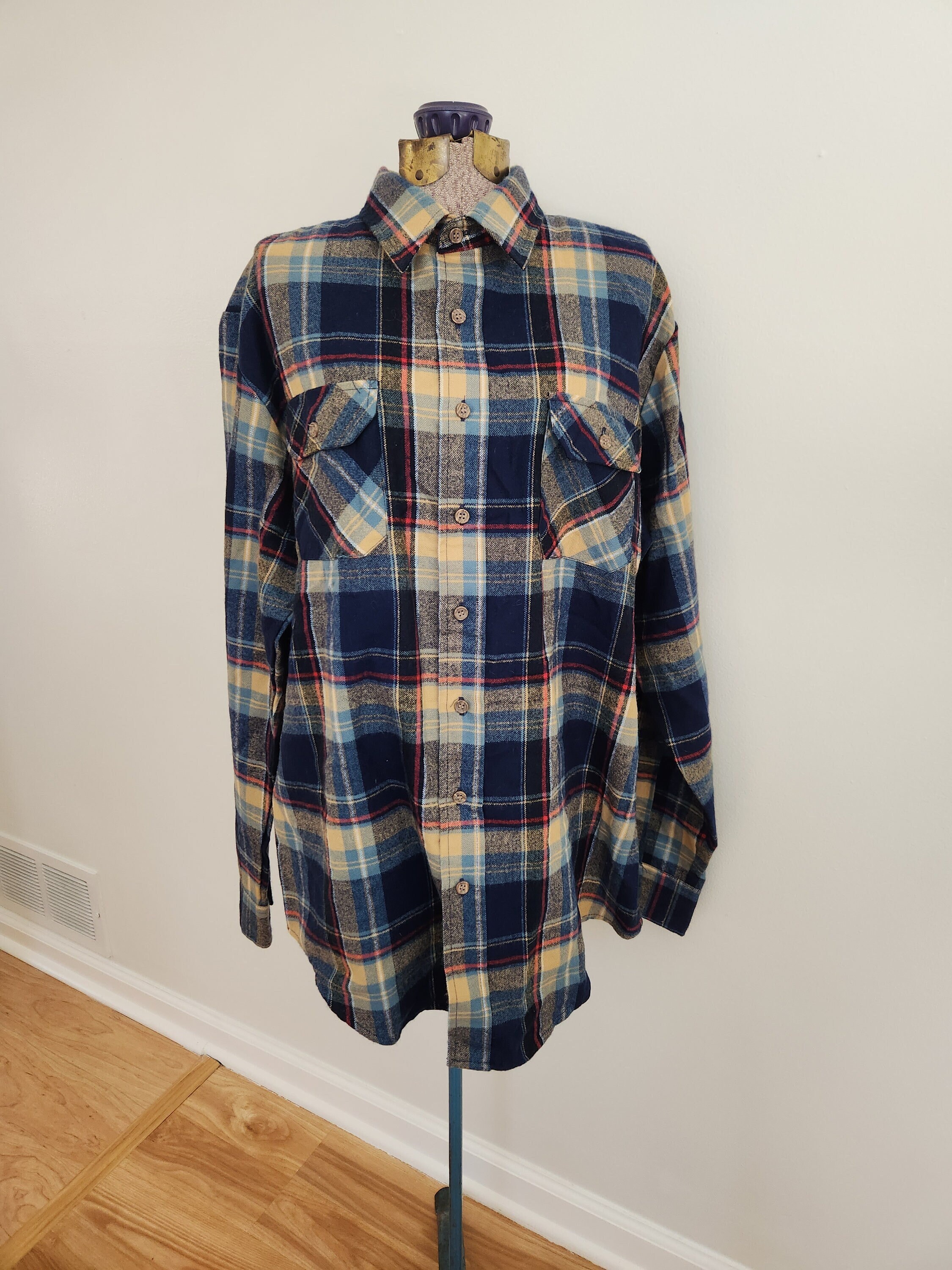 Sears Flannel Shirt - Etsy Sears Flannel Shirt - Etsy