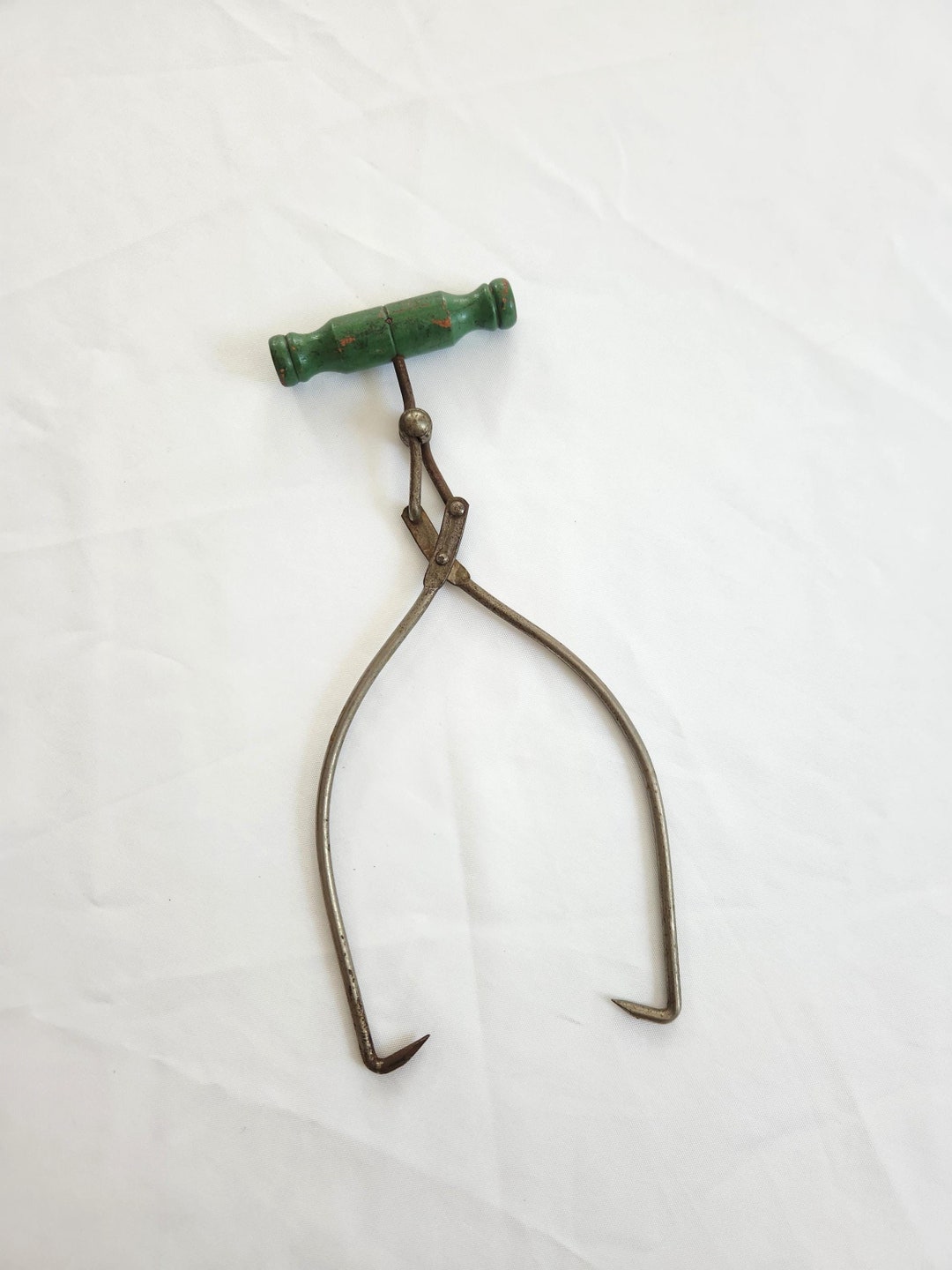 Antique Ice Block Carrying Tongs --- Vintage Ice Delivery Hooked ...