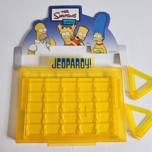 Vintage Jeopardy the Simpson Edition Game Retro 2000s Pressman Toy ...