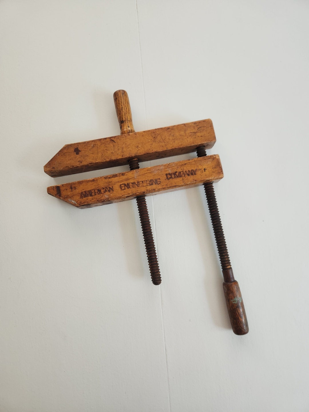 Antique American Engineering Company All Wood Bookbinding Clamp ...