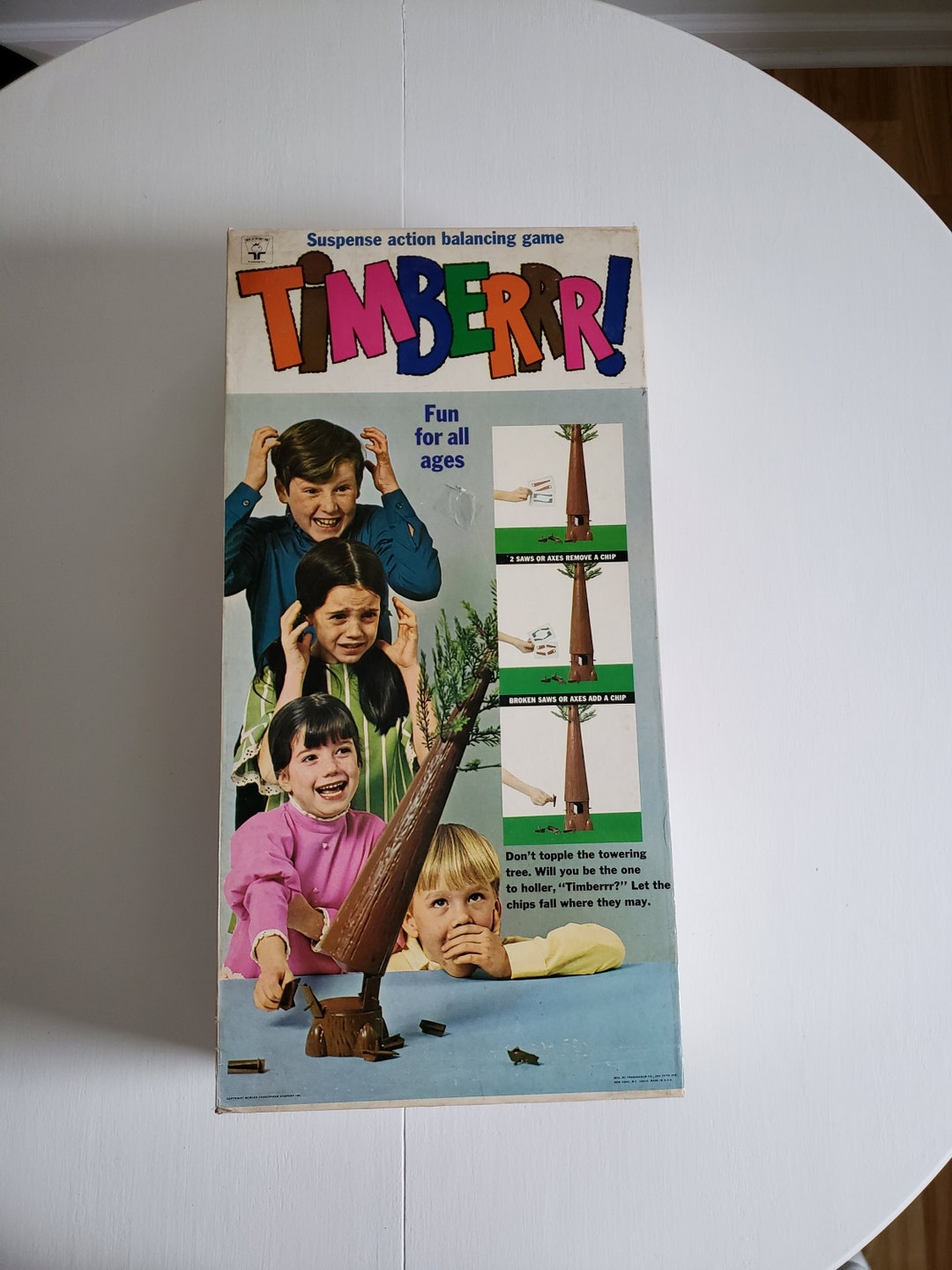 Timberrr! Vintage Suspense Action Tree Balancing Game --- Retro 1970s ...
