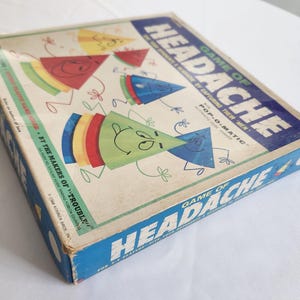 Vintage Game of Headache --- Retro 1960s Kohner Bros Pop-o-matic Board ...