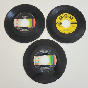 Vintage 45 Rpm Records Set of 19 Retro 45s Single Songs Music Vinyl ...