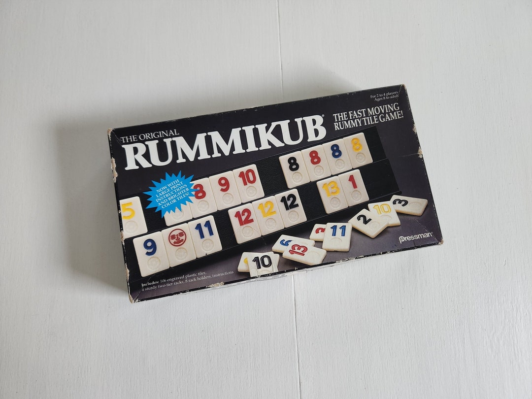 Vintage Rummikub Tile Game --- Retro 1990s Pressman Games --- Fast ...