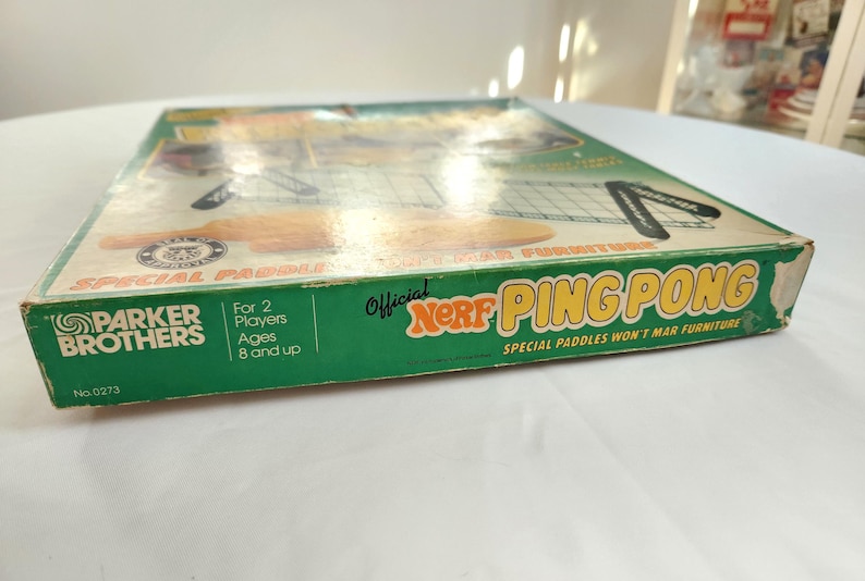 Vintage Official Nerf Ping Pong --- Retro 1980s Parker Brothers Table ...