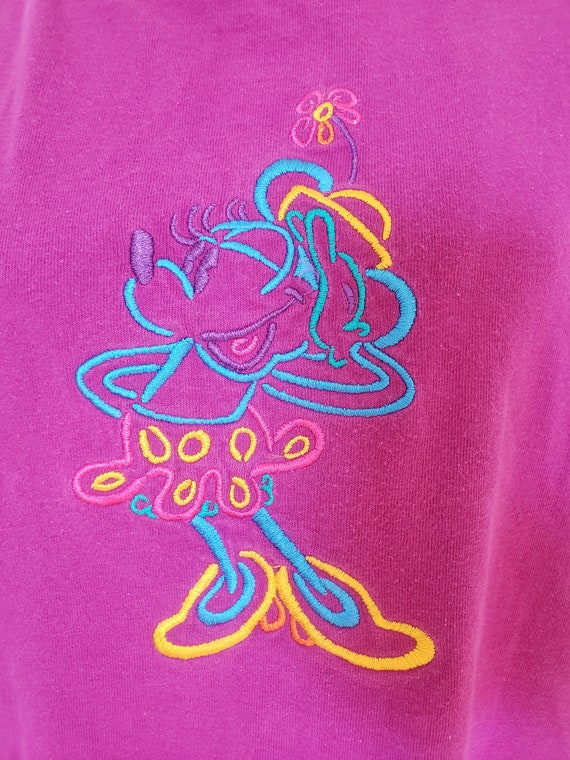 Vintage Embroidered Minnie Mouse The Disney Store T-S… - Gem