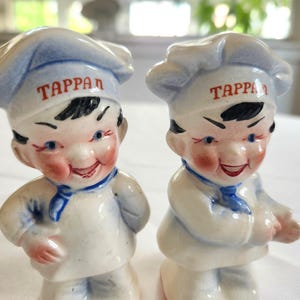 Vintage Tappan Appliance Advertising Ceramic Chef Salt & Pepper Shakers ...