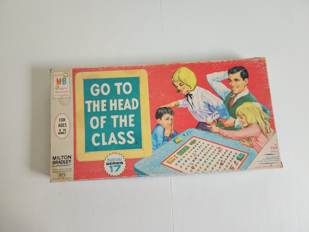 Vintage Go to the Head of the Class Board Game New Series 17 Retro ...