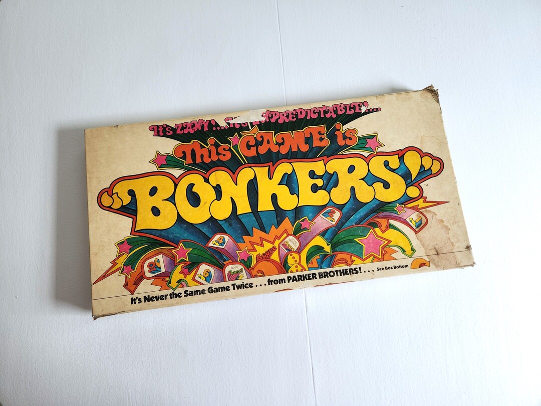 Vintage This Game is Bonkers Board Game --- Retro 1970s Parker Brothers ...