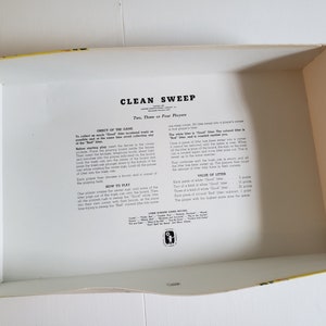 Vintage Clean Sweep Board Game --- Retro 1960s Schaper Plastic Toy No ...