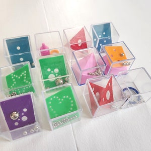 Vintage Clear Cube Dexterity Skill Puzzle Toys - Select One - Retro ...