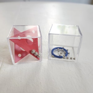 Vintage Clear Cube Dexterity Skill Puzzle Toys - Select One - Retro ...