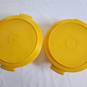 Vintage Superseal Marigold Yellow Plastic Containers With Carrying ...
