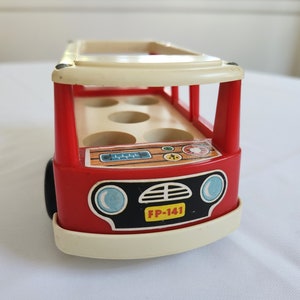 Vintage Little People Mini Bus --- Retro 1960s Fisher-price Classic ...